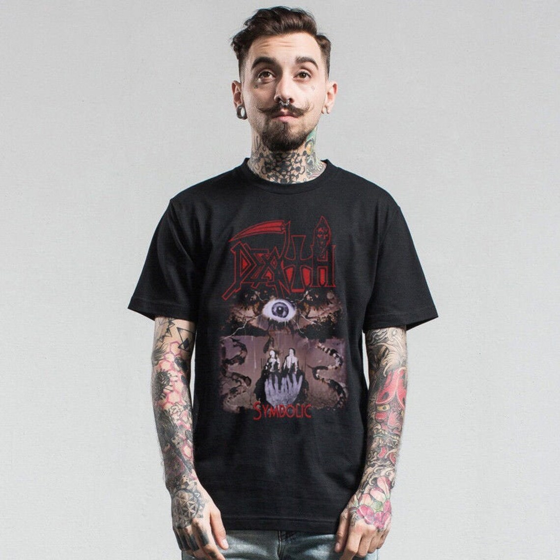Death Symbolic Vintage T Shirt Metal Music Black Shirt - Etsy