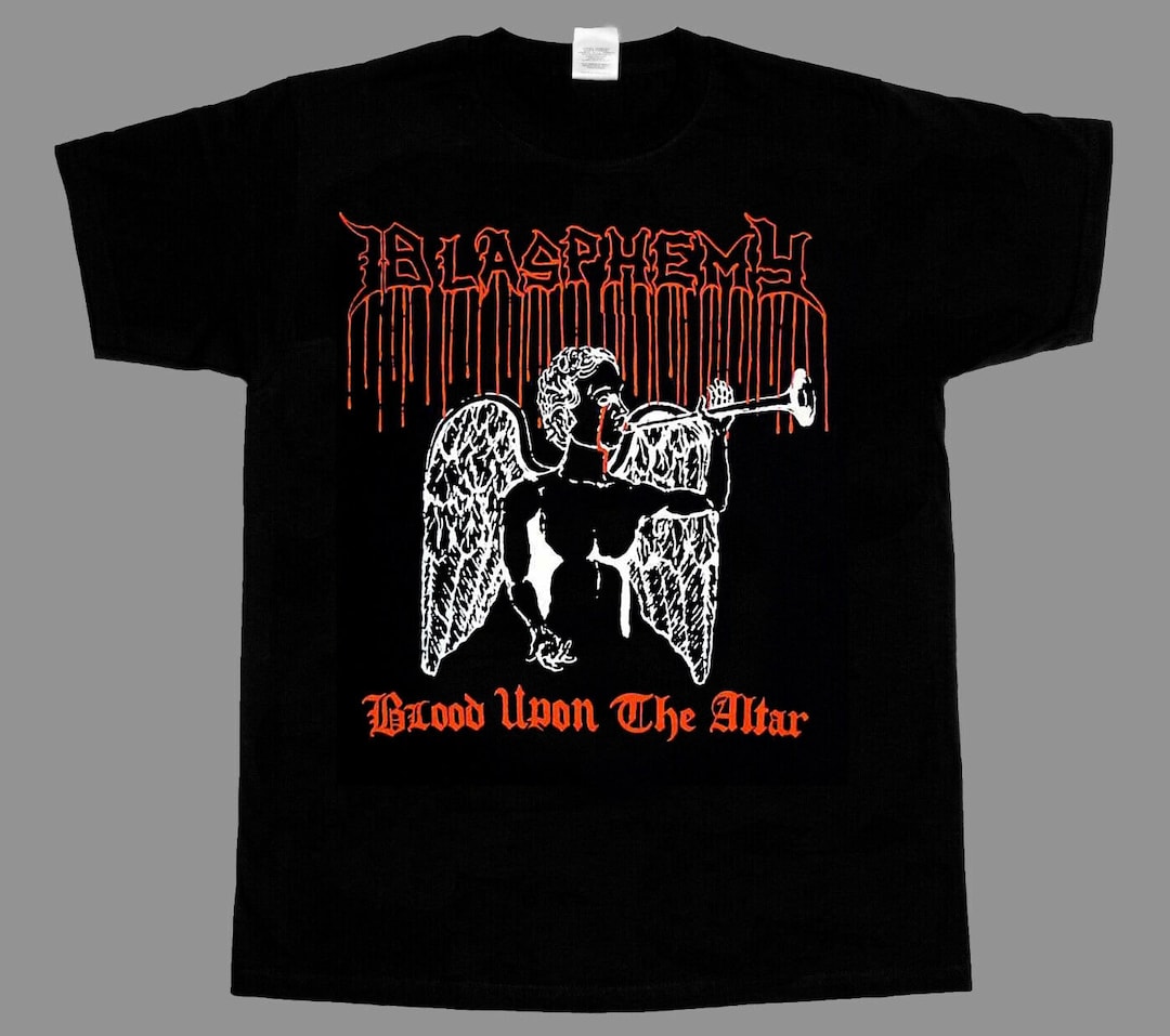 Blasphemy T Shirt Blood Upon the Altar Metal Music Shirt Aesthetic ...