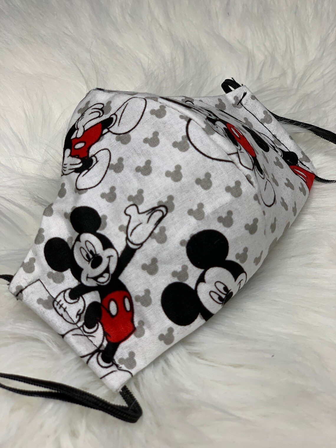 Mickey Mouse Kids Face Mask Two Layer Cloth Reversible | Etsy