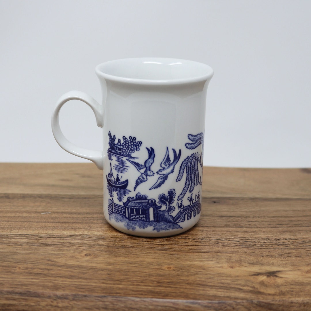 Vintage Blue Willow Mug, English Ironstone Tableware, Made in England ...
