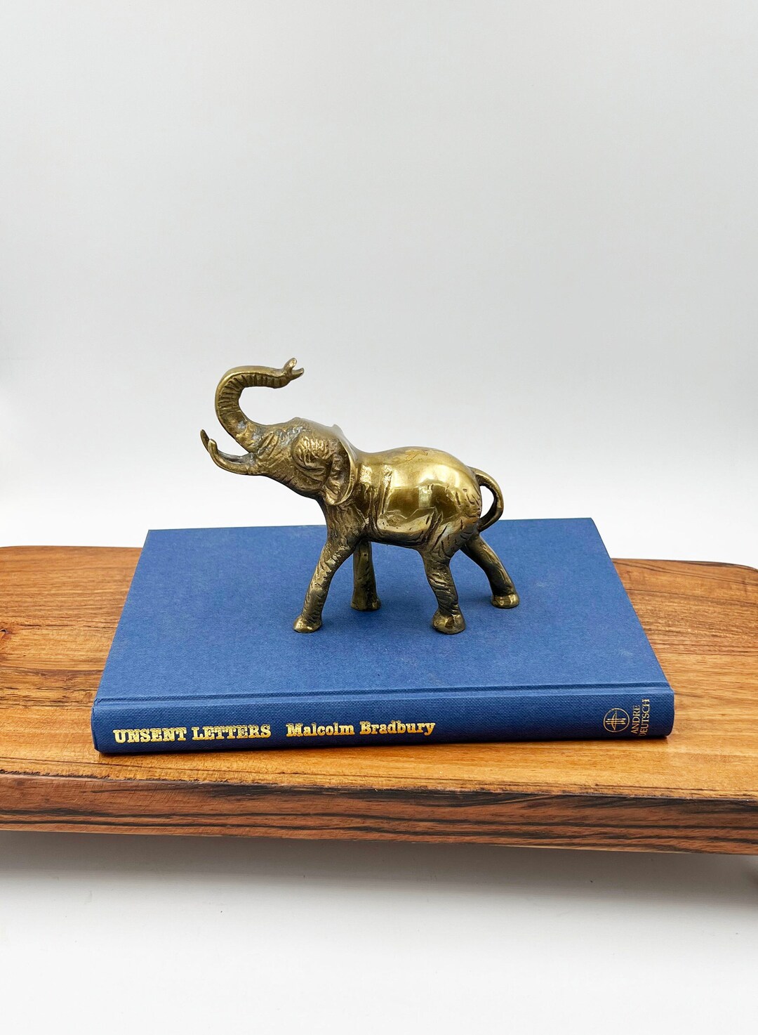 Vintage Brass Elephant Figurine - Etsy