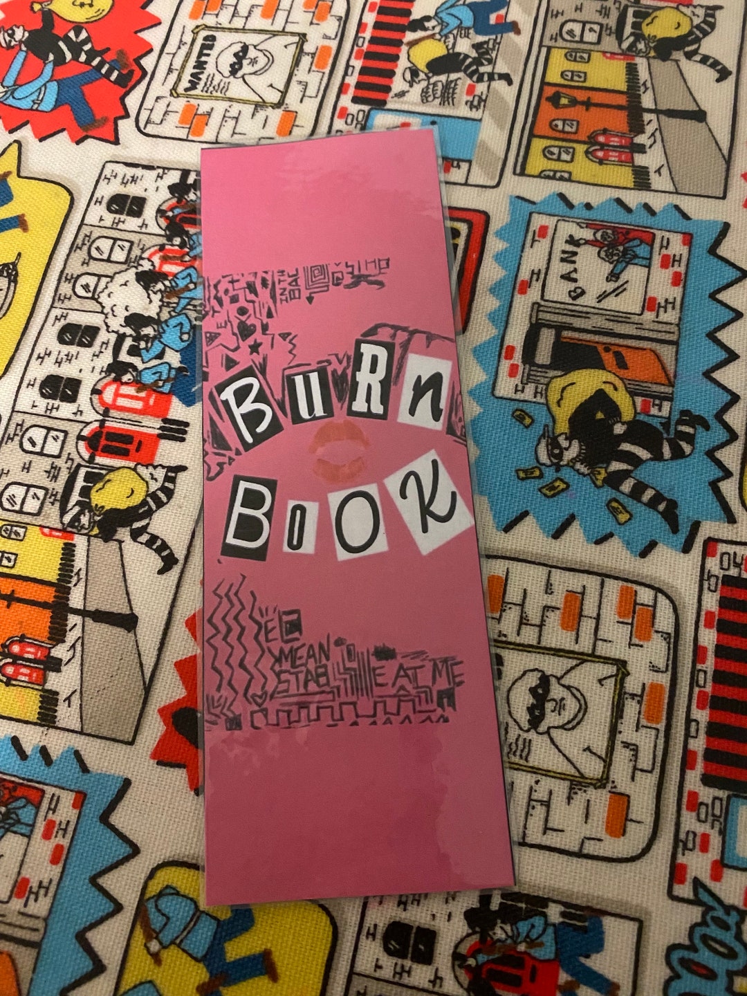 Burn Book Mean Girls Inspired Bookmark Laminated - Etsy