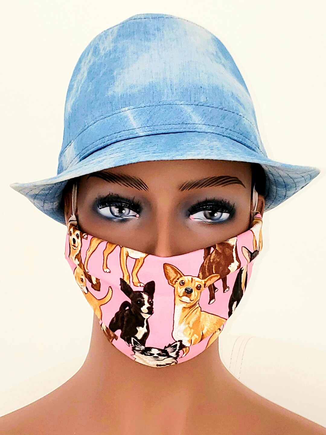 FACE MASK Doggy Print 100% Cotton - Etsy
