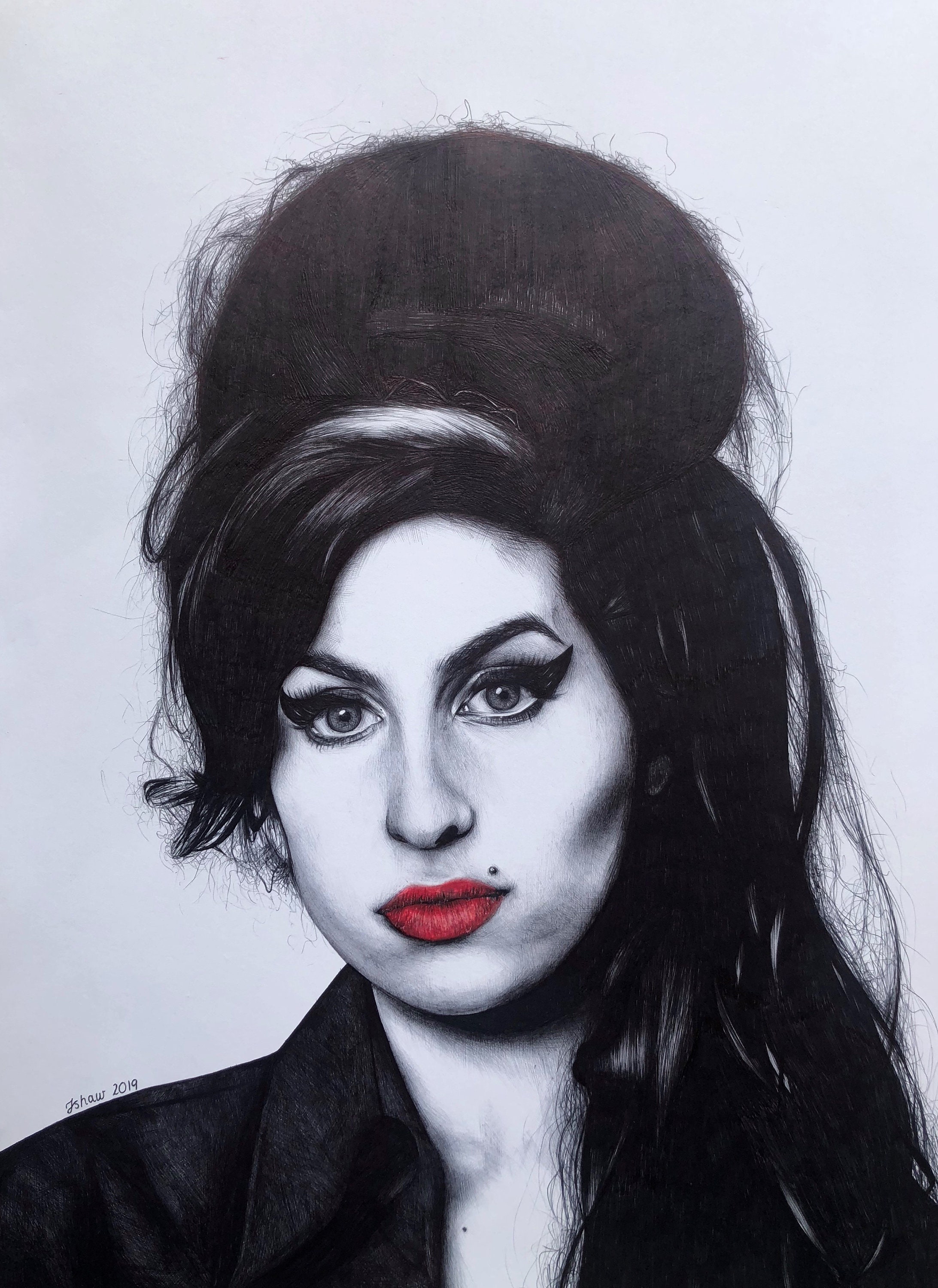 Biro Celebrity Portrait Hand Drawn Celebrity Custom Drawing Biro ...