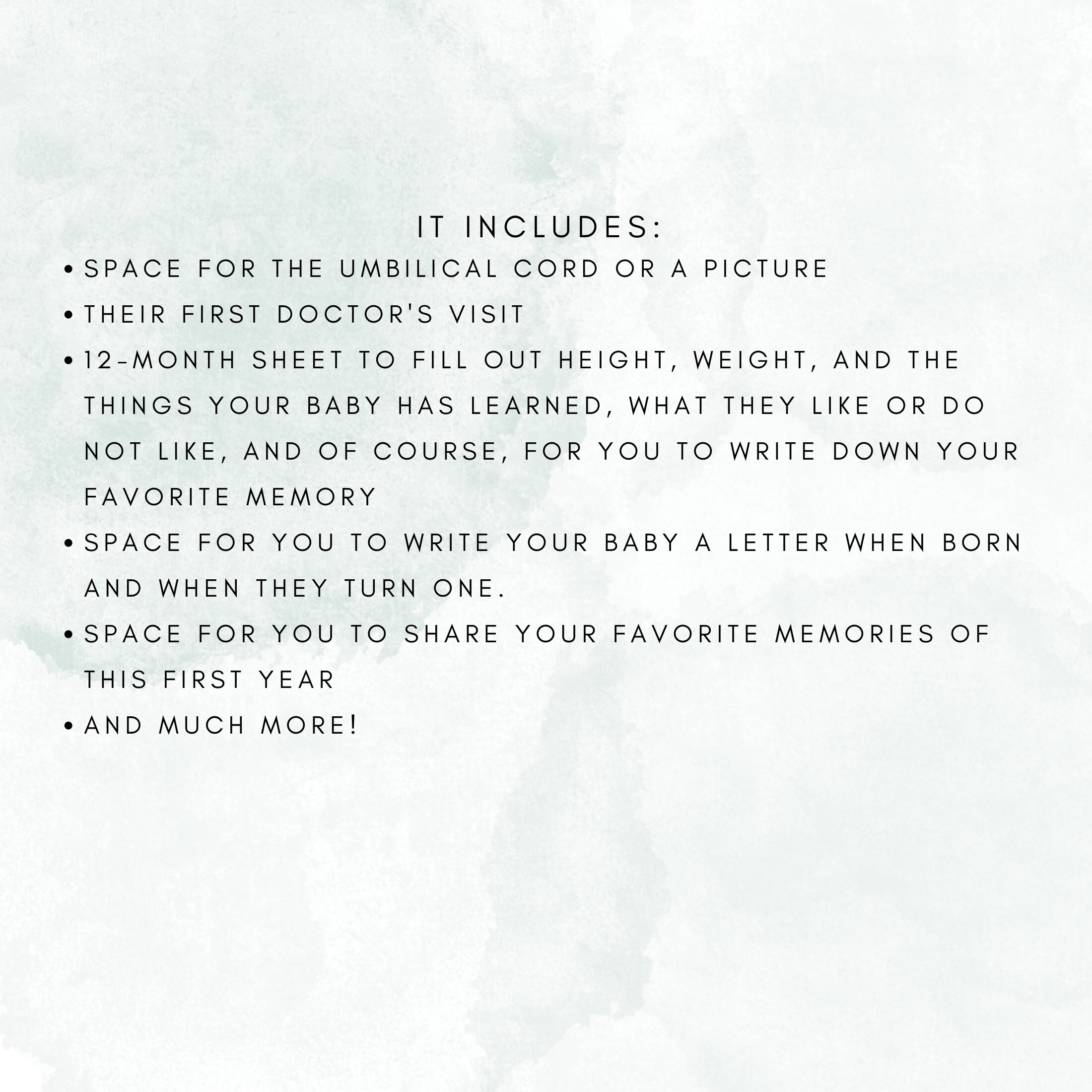 Keepsake Baby Memory Book INSTANT DOWNLOAD Keepsake Journal Baby ...