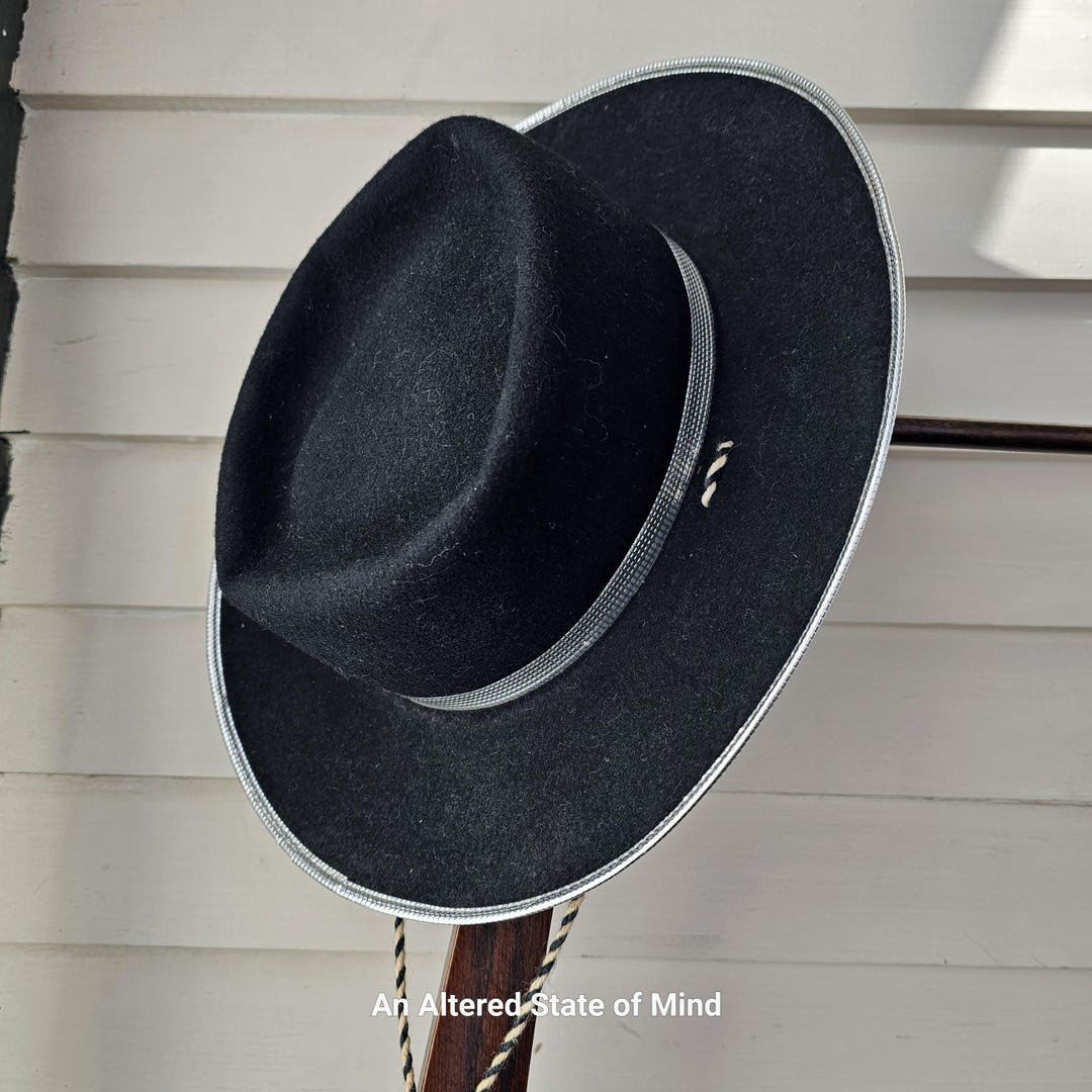 Vintage Wool Rockmount Ranch Hat, Caballero, Weatherized Silver Star ...