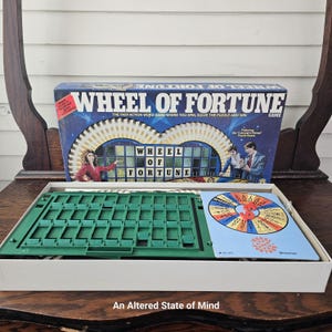 Vintage Pressman Wheel of Fortune Boardgame, Word Puzzle Solving ...