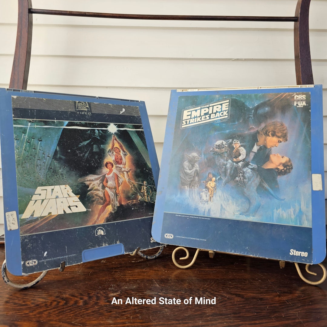 Vintage CED Original Star Wars 1&2 Video Disc the Empire Strikes Back ...