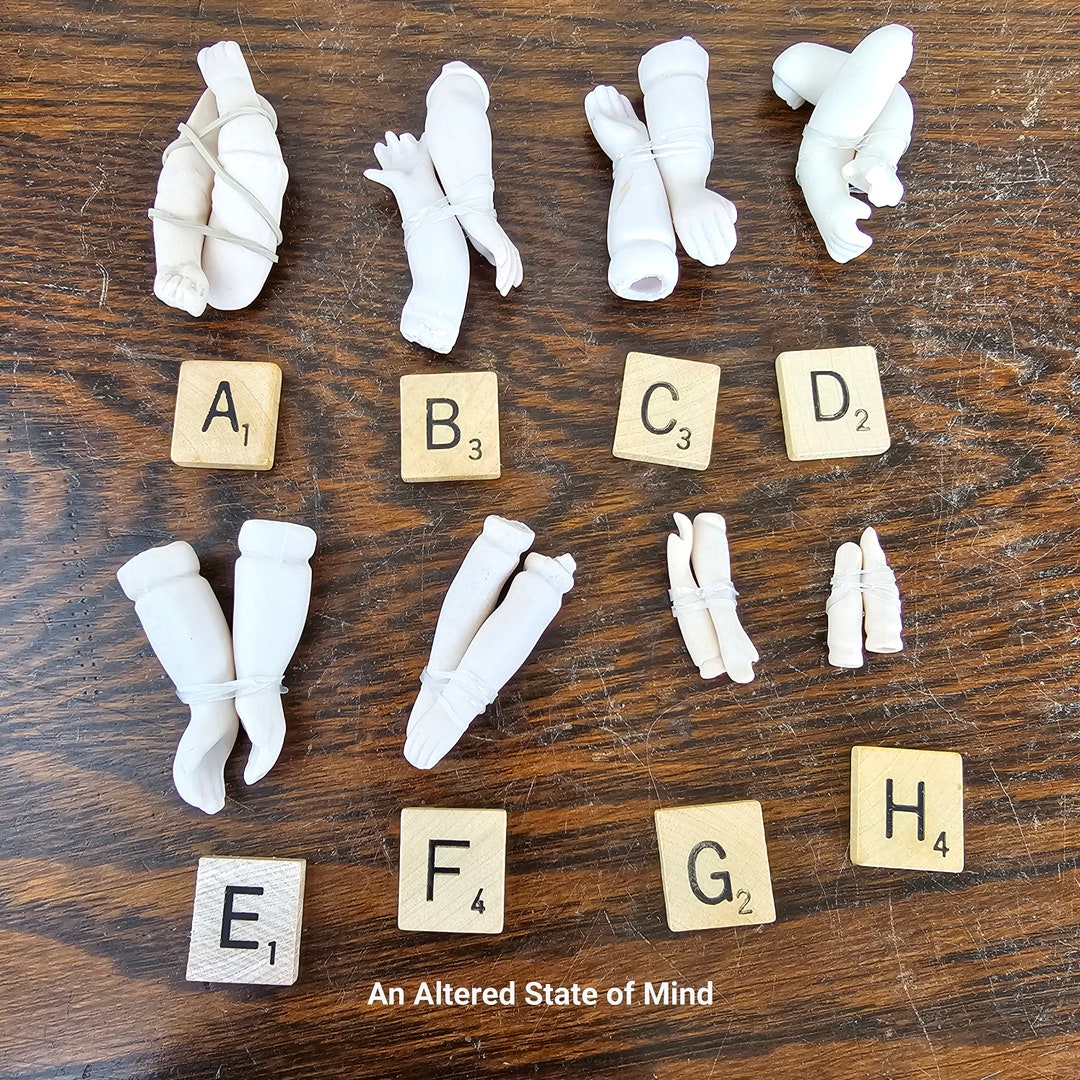 Choice Tiny Doll Hands Vintage Doll Parts Doll Making Supplies Antique ...