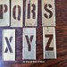 26 Vintage Brass Alphabet Letter Stencil 4 Interlocking Metal Stencil ...