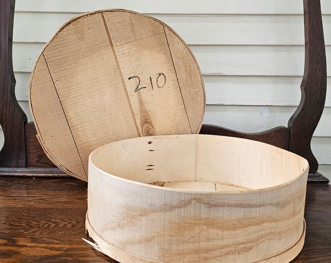 Large Round Wood Cheese Box With Lid, Rustic Bent Wood Box, Diy Rustic ...