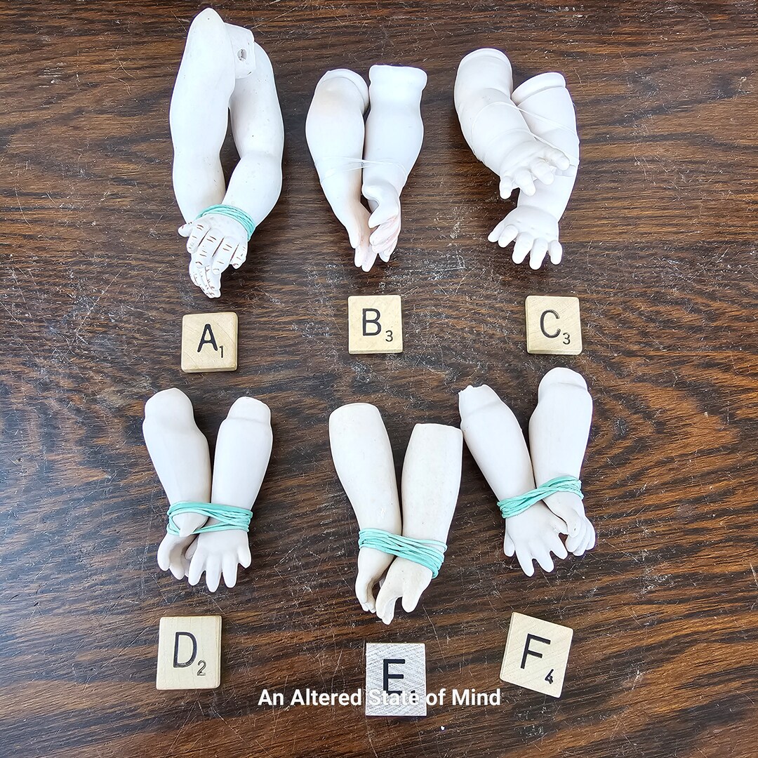 Choice Matching Doll Hands Vintage Doll Parts Doll Making Supplies ...