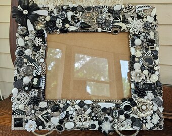 Photo Frame 4 X 6 Wood Hand Embellished Picture - Etsy