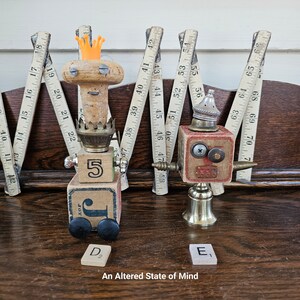 Choice Small Wooden Robot Assemblage Junkbot Desk Buddy Decor ...