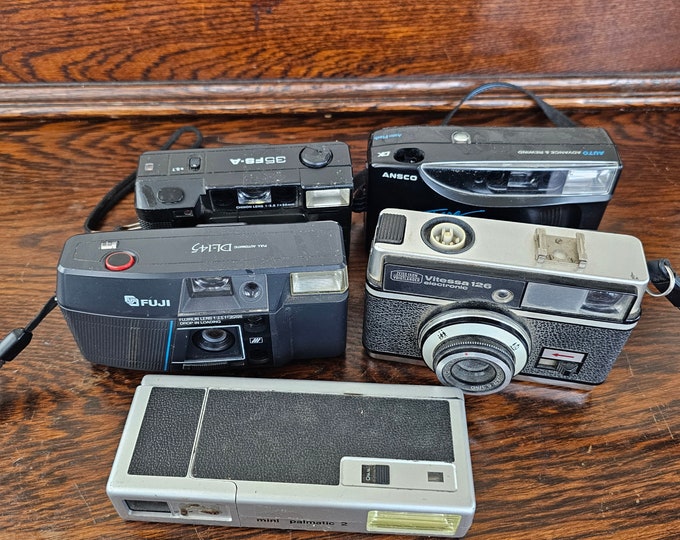 Vintage Camera and Parts Junk Lot Flash Bulb Lot Cameras Upcycled ...