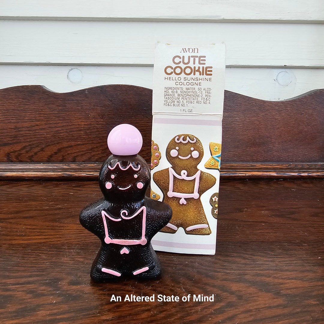 Vintage Avon Cute Cookie Gingerbread Lady Cologne Bottle Decorative ...