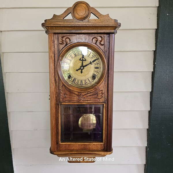 Mechanical Wall Regulator Clock - Etsy