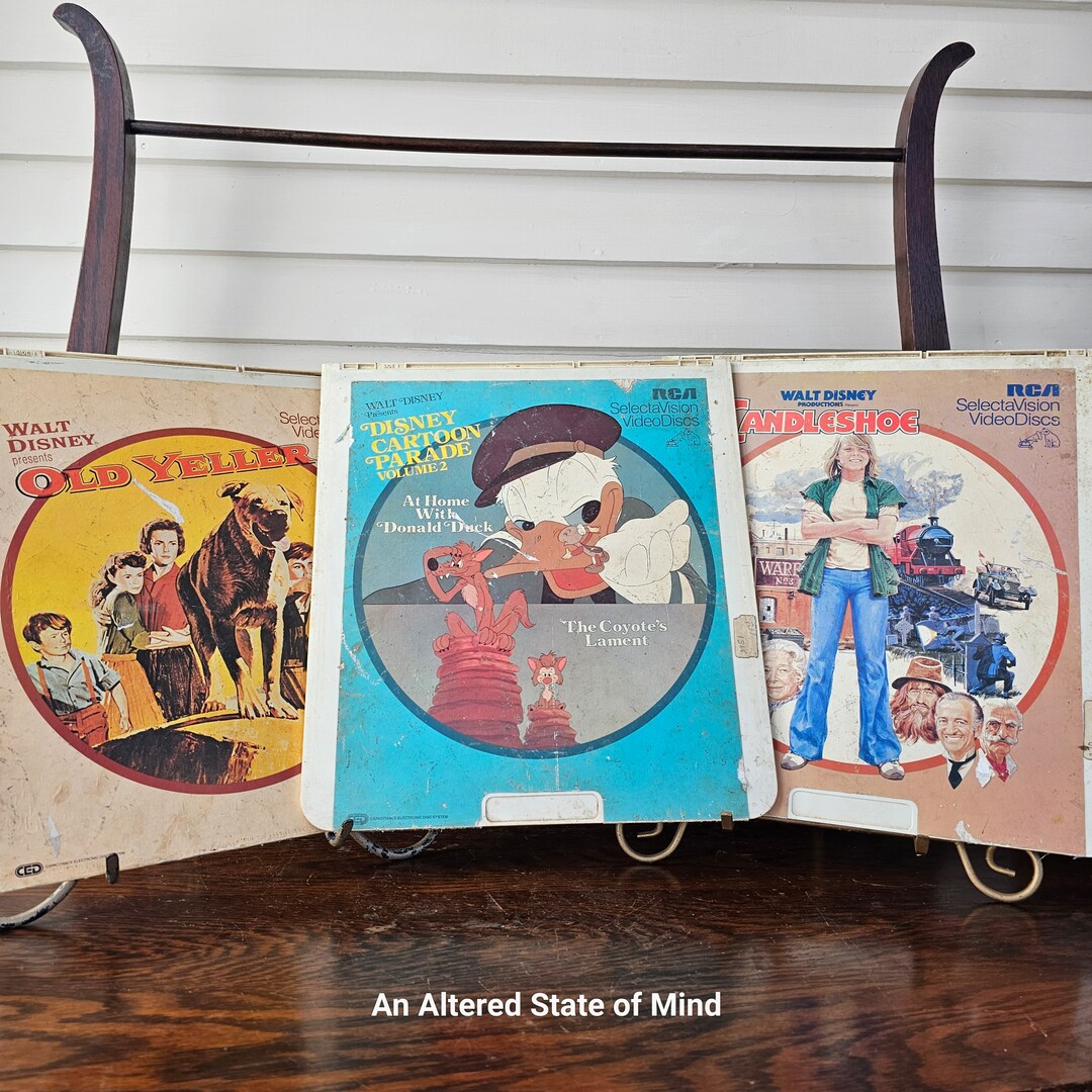 Vintage CED Walt Disney Video Disc Donald Duck Old Yeller - Etsy