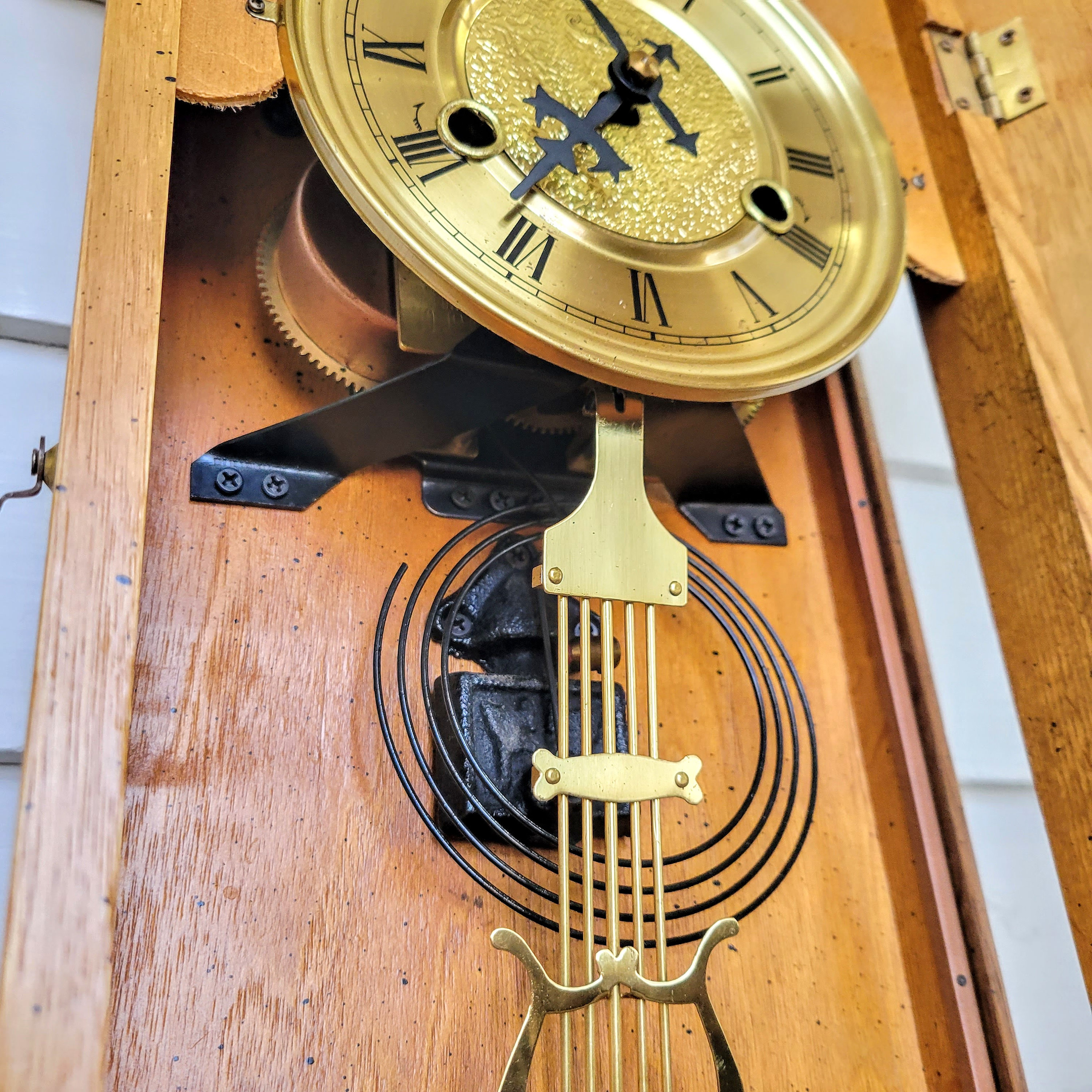 Vintage D&A Wall Clock Working Pendulum Key Wind-up Chime - Etsy