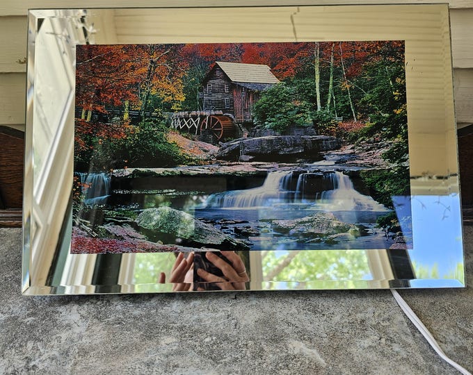 Vintage First Waterfall Picture, Motion Sound, Fall Scenery, Wall ...