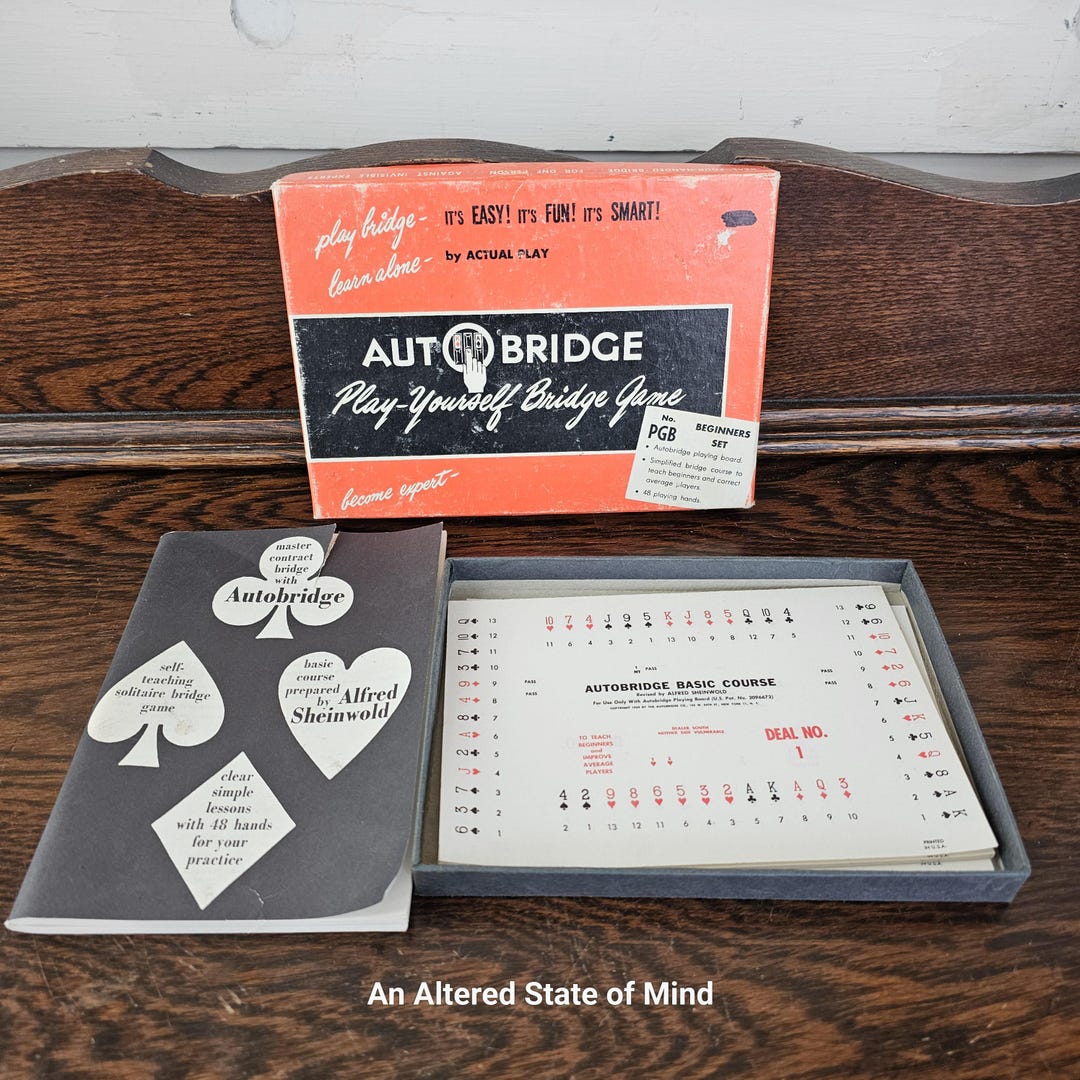 Vintage Autobridge Beginners Set: Self-teaching Bridge Card Game - Etsy