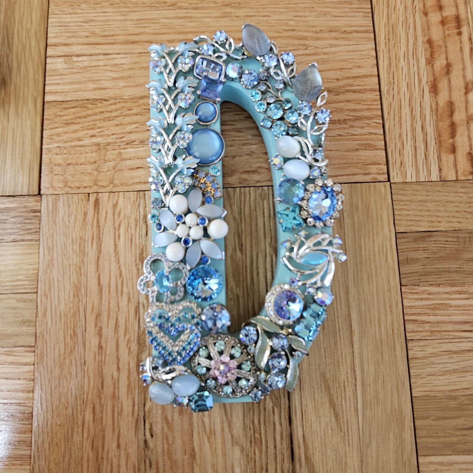 Jewelry Embellished Letter: Repurposed Wall Art Decor - Etsy
