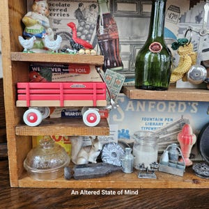 Farmhouse Barn Shadow Box: Rustic Miniature Assemblage Art - Etsy