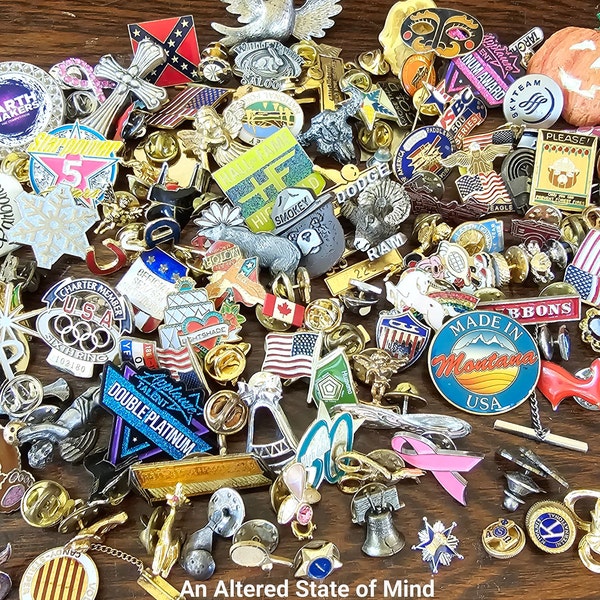 Vintage Enamel Pins - Etsy