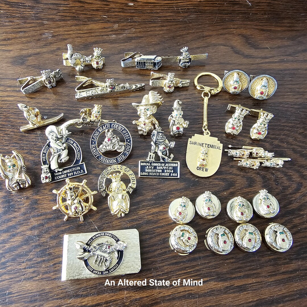 Royal Order of Jesters Memorabilia Lot, Shriners Free Masons ...