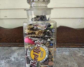 Vintage Junk Drawer Mystery Jar Vintage Smalls Game Pieces Miniatures ...