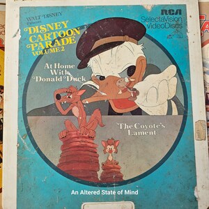 Vintage CED Walt Disney Video Disc Donald Duck Old Yeller - Etsy