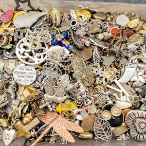 8oz Mixed Charm Lot: Vintage and Modern, Jewelry Making Supplies - Etsy