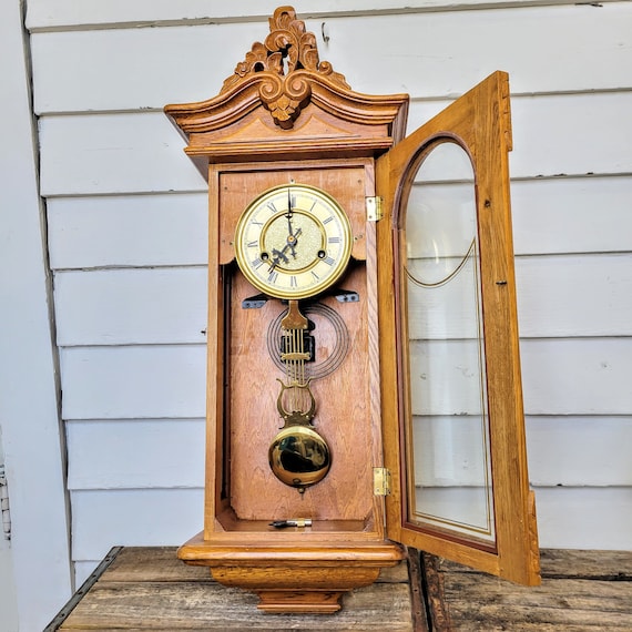 Vintage D&A Wall Clock Working Pendulum Key Wind-up Chime - Etsy