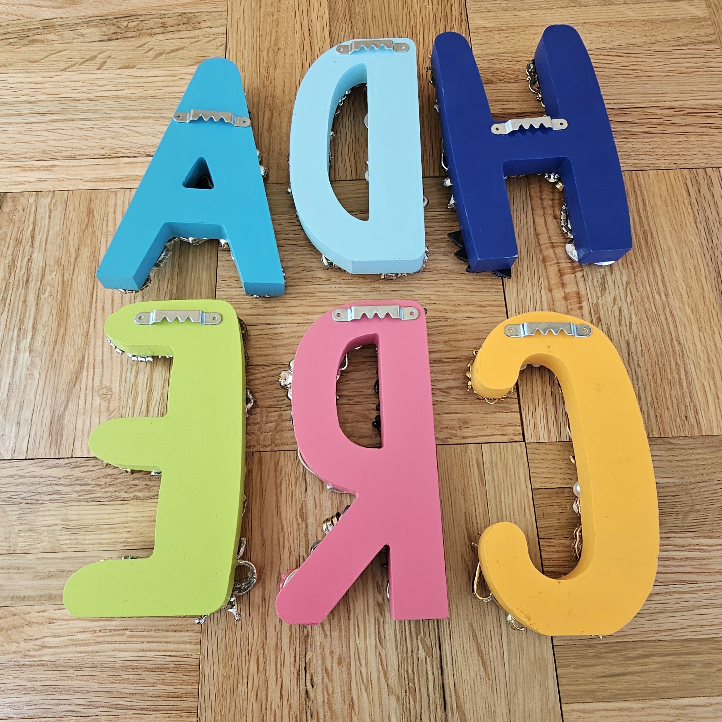 Jewelry Embellished Letter: Repurposed Wall Art Decor - Etsy