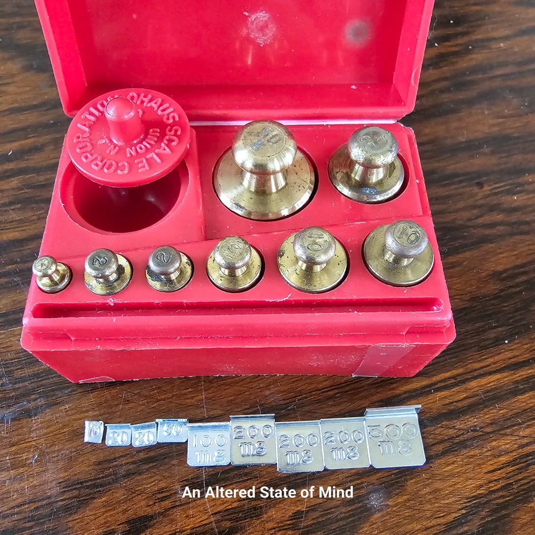 Vintage Ohaus Union Scale Weights 10mg-50g Small Vintage Scale Weights ...