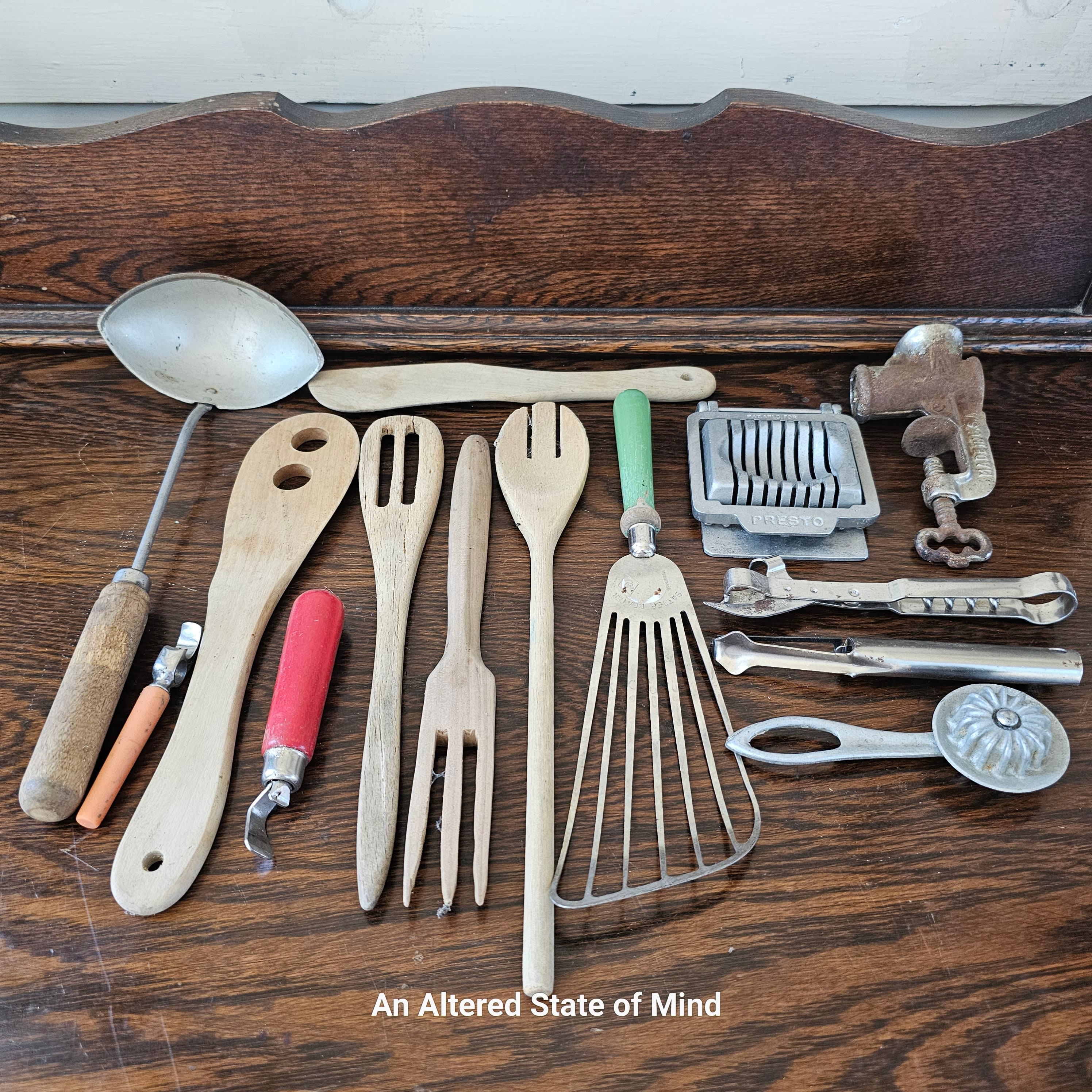 Antique Wood Kitchen Devices