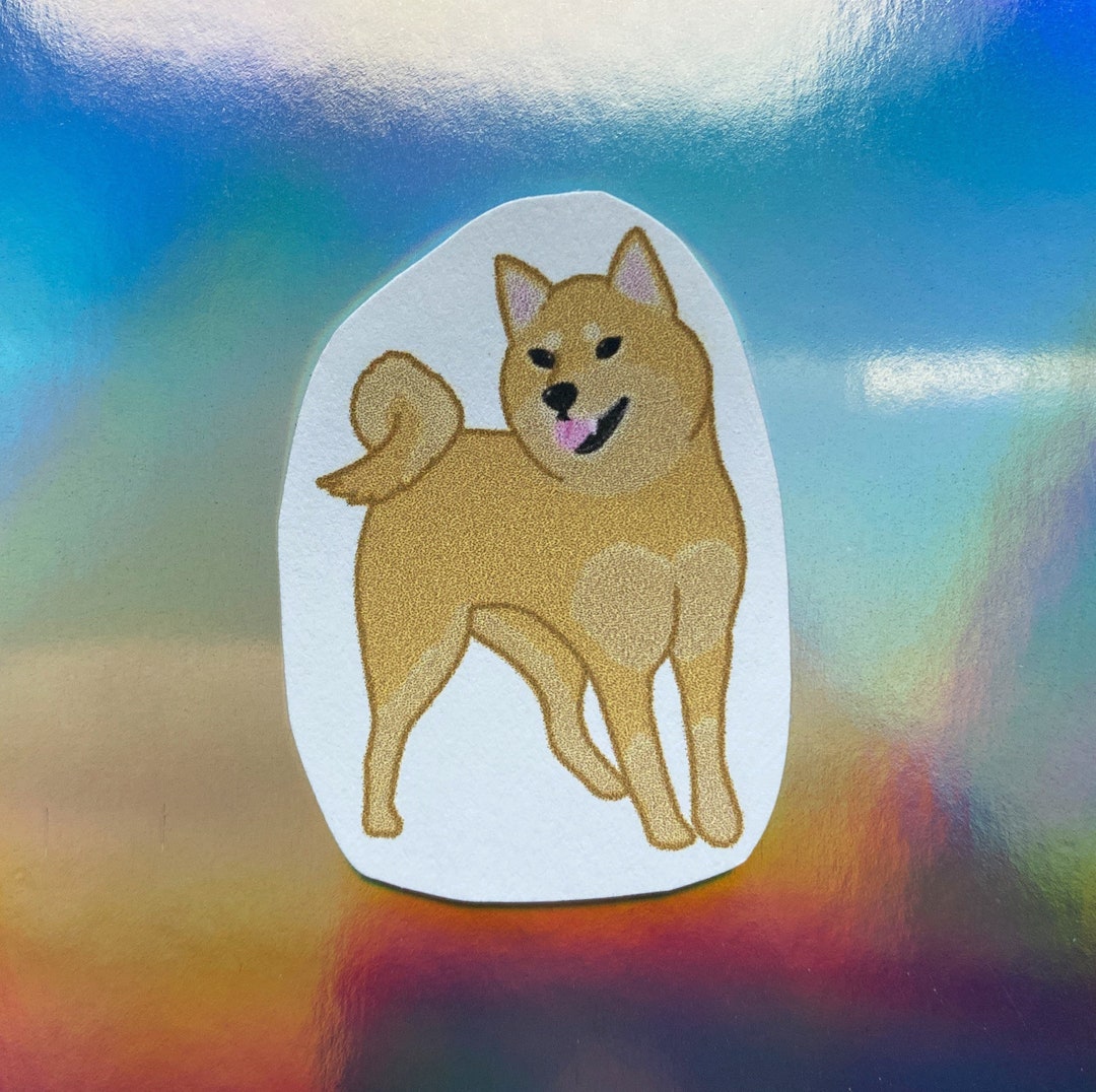 Shibe Sticker Original Design Shibe Inu Doggo Cute Sticker - Etsy