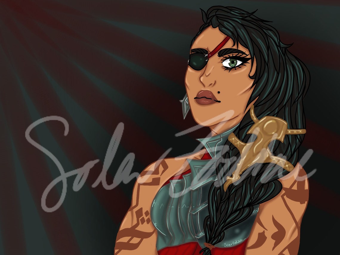 Samira Fan Art League of Legends Original Digital Art Print - Etsy