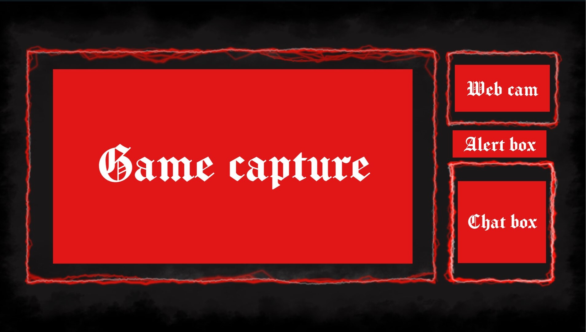 Red Lightning Stream Overlay || Blood Veins Hunt Scent Vampire Horror ...