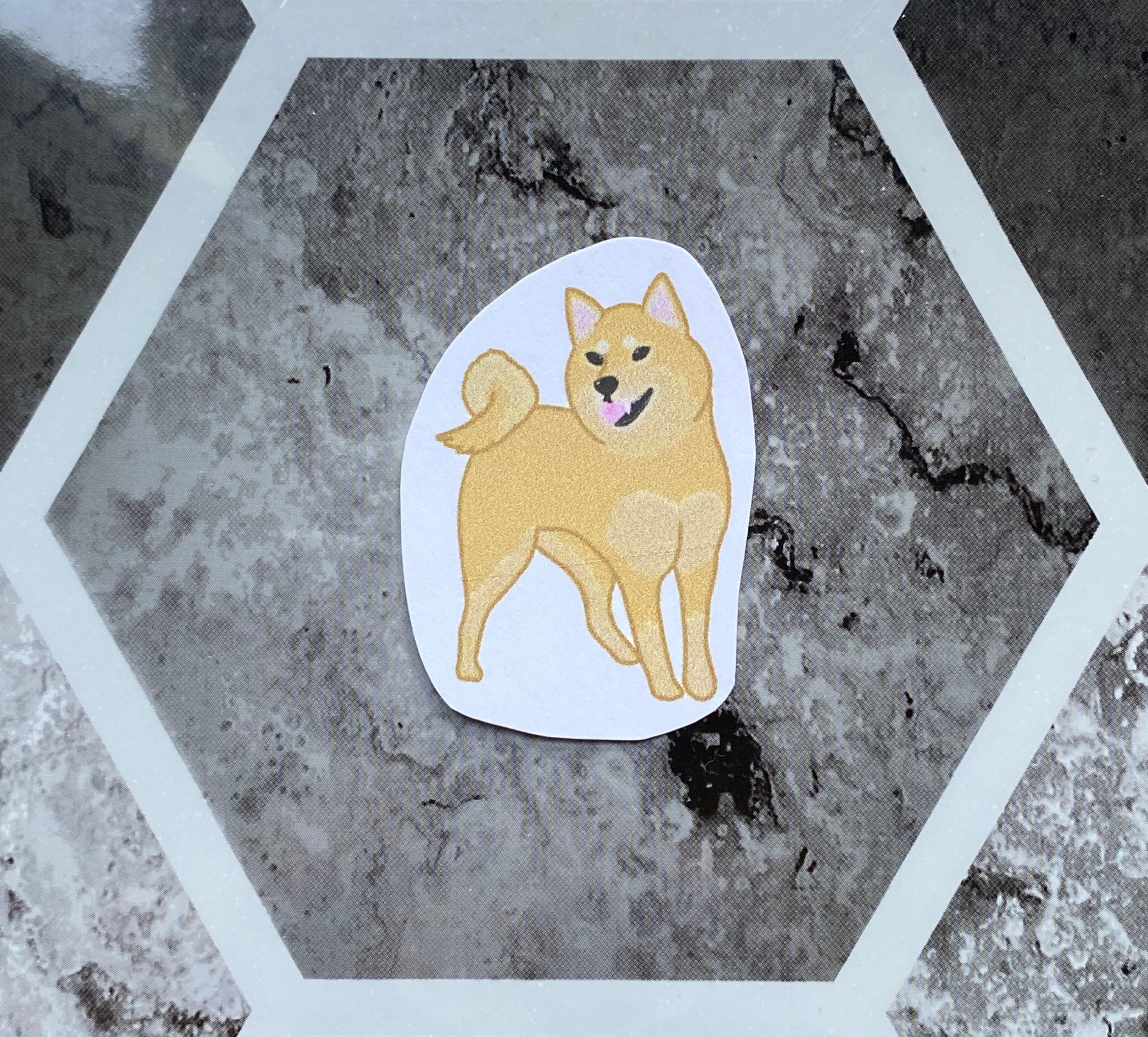 Shibe Sticker Original Design Shibe Inu Doggo Cute Sticker - Etsy