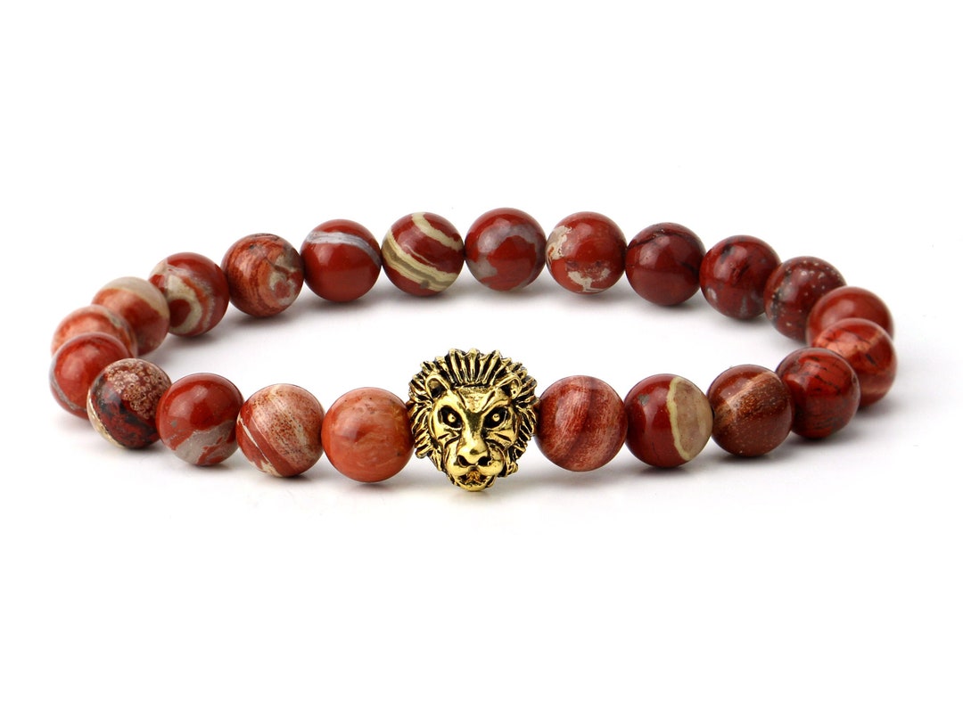 Natural Genuine Natural Red Jasper Agate Gemstone Lion Head - Etsy