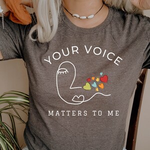 SLP Shirt Your Voice Matters Every Voice Matters Speech Language ...