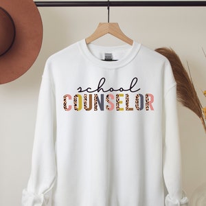 School Counselor Sweatshirt - School Counselor Sweater - Counselor ...