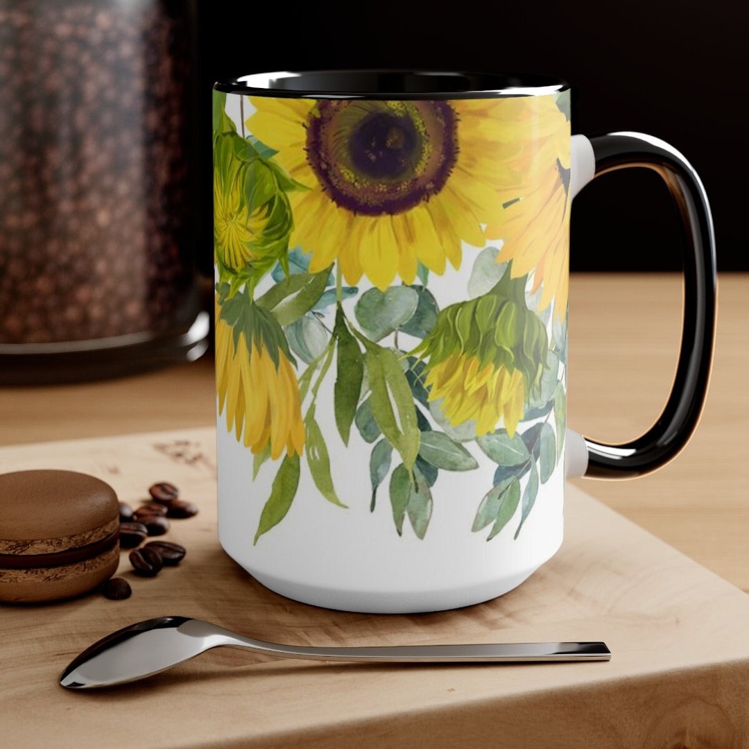 Sunflower Mug, Sunflower Gifts, Sunflower Cup, Sunflower Coffee Mug ...