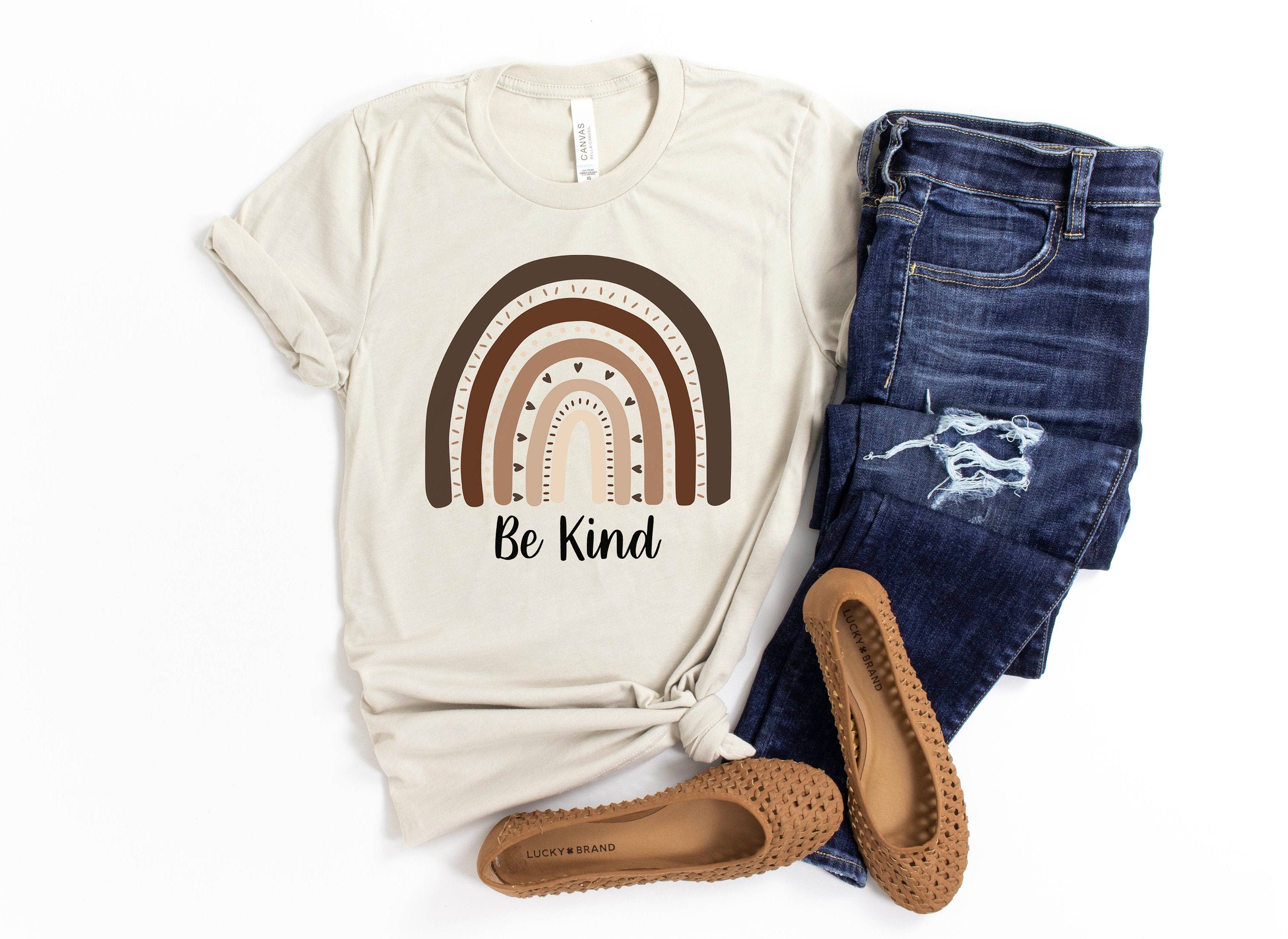 Be Kind Skin Color Shirt Rainbow Be Kind Equality Shirt | Etsy