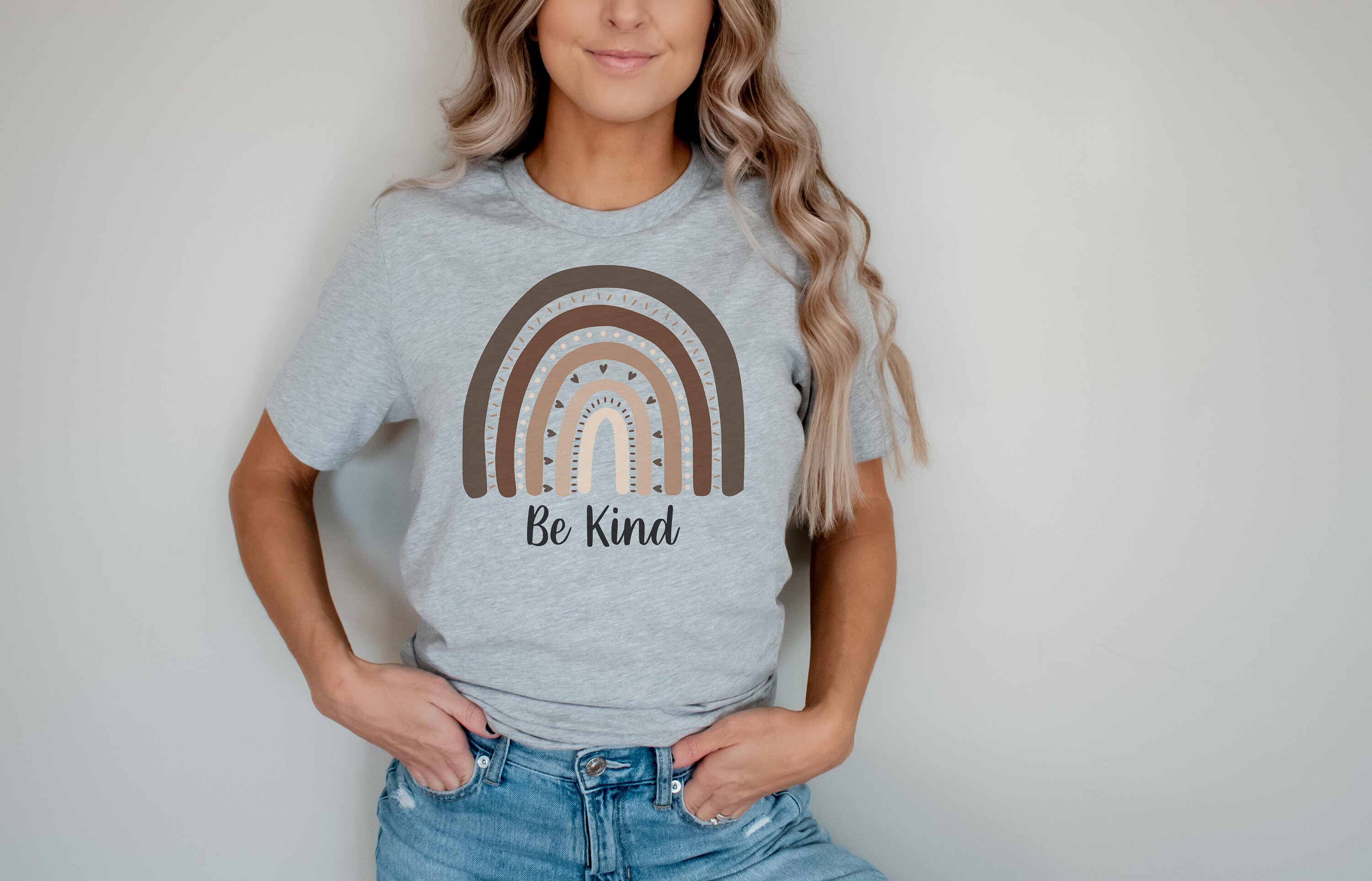Be Kind Skin Color Shirt Rainbow Be Kind Equality Shirt | Etsy
