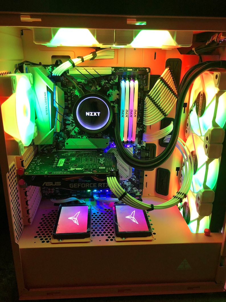 Pink Gaming PC: NZXT Water Cooled, Custom RGB Build - Etsy Polska