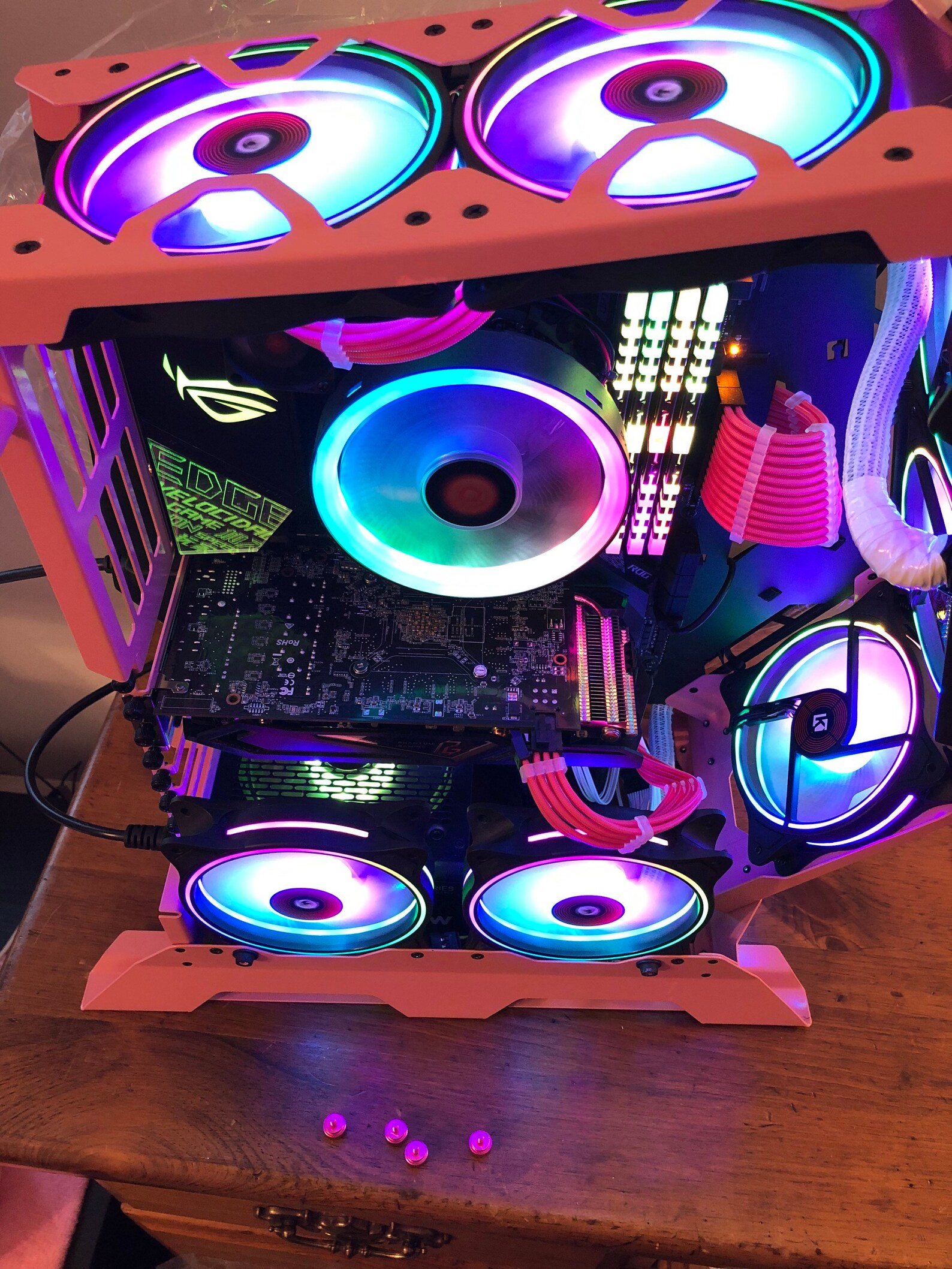 Ready to Ship - Pink Gaming PC Wire Frame - Custom Build PC for Gaming ...