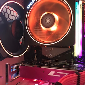 Sold Out -mini Pink Desktop Gaming PC With Pink Graphics Card Wireless ...