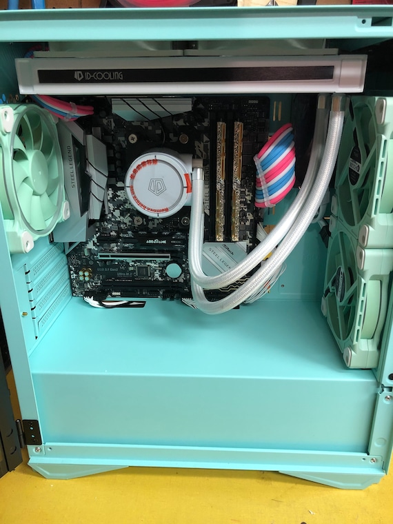 Green Gaming Computer Case